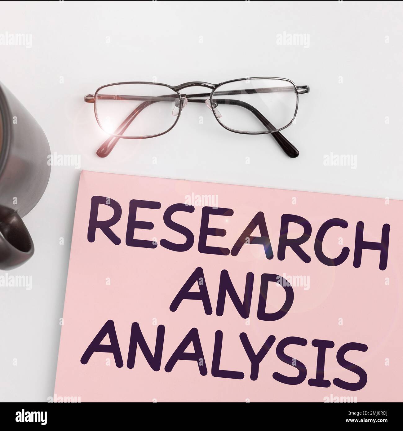 Handwriting text Research And Analysis. Concept meaning Strategic ...