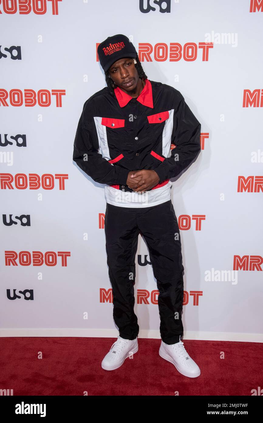 Joey Bada$$ attends USA Network's "Mr. Robot" season 4 premiere at the ...
