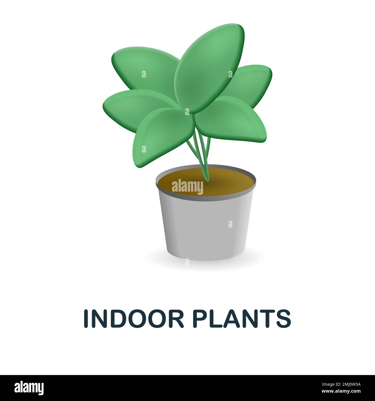 Indoor Plants icon. 3d illustration from work place collection ...