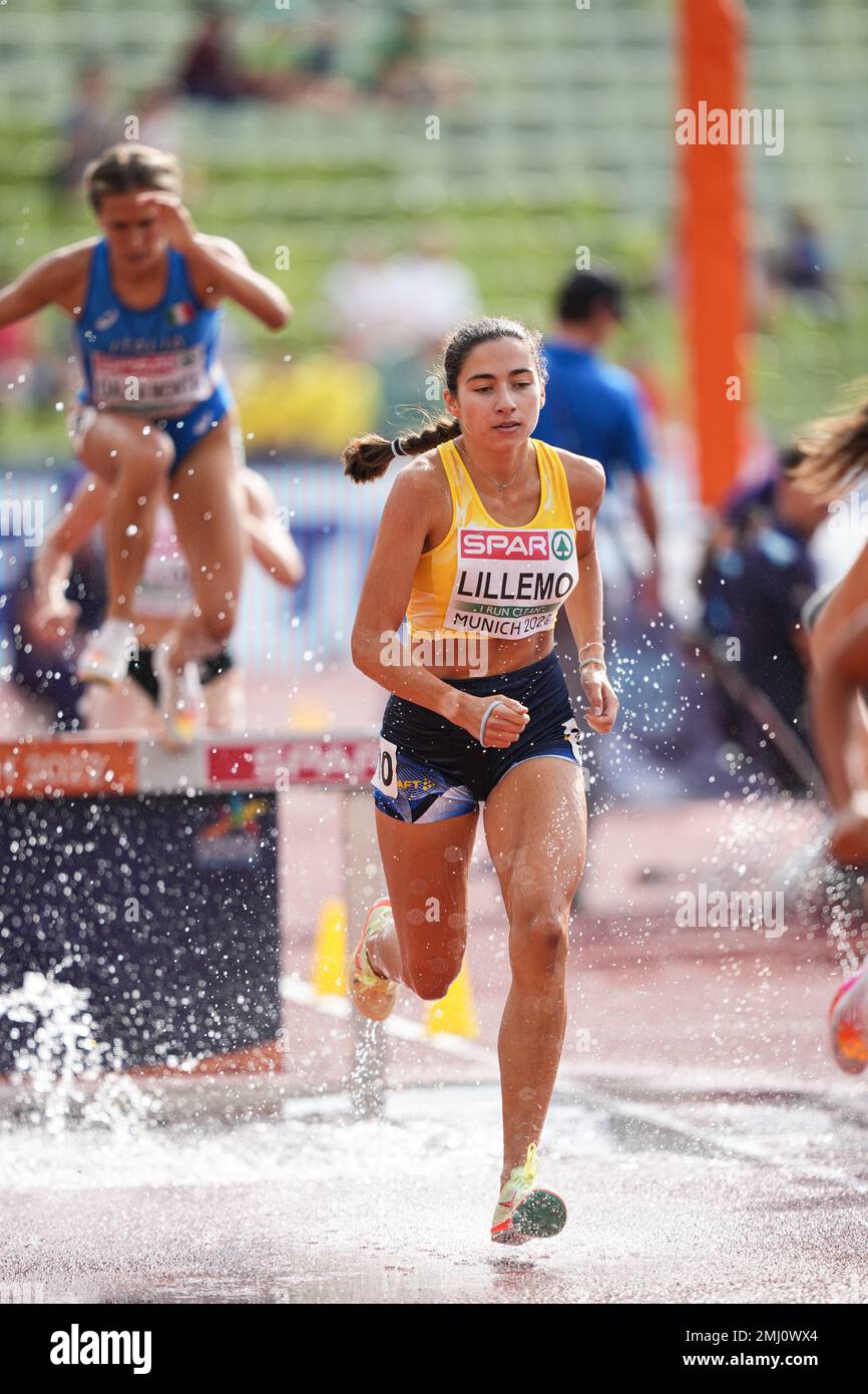 Emilia LILLEMO participating in the 3000m steeplechase of the European ...