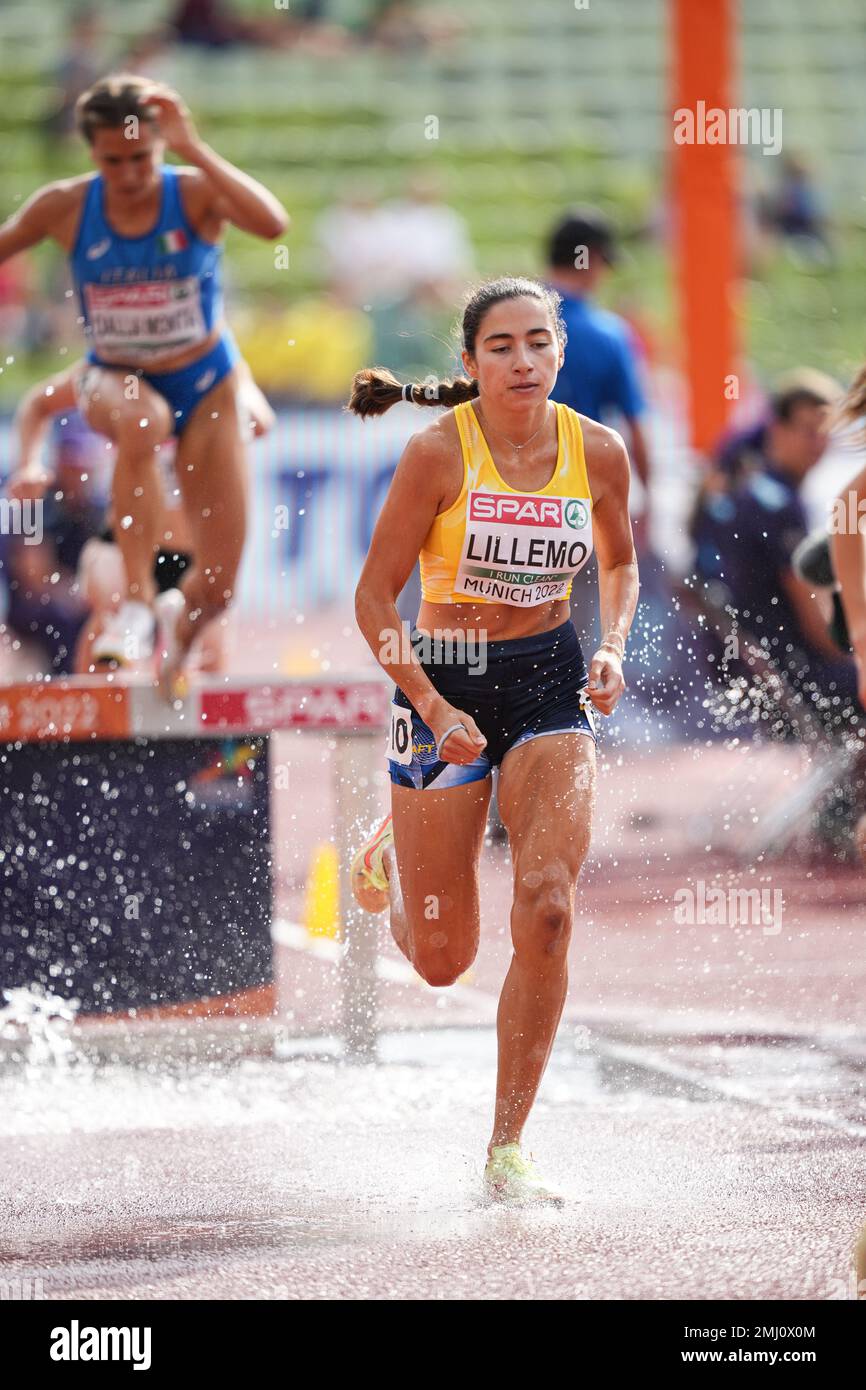 Emilia LILLEMO participating in the 3000m steeplechase of the European ...