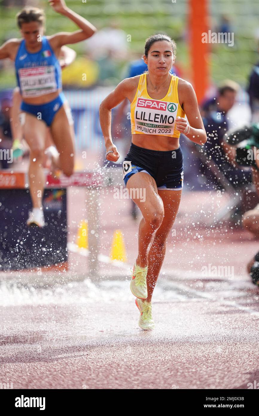 Emilia LILLEMO participating in the 3000m steeplechase of the European ...