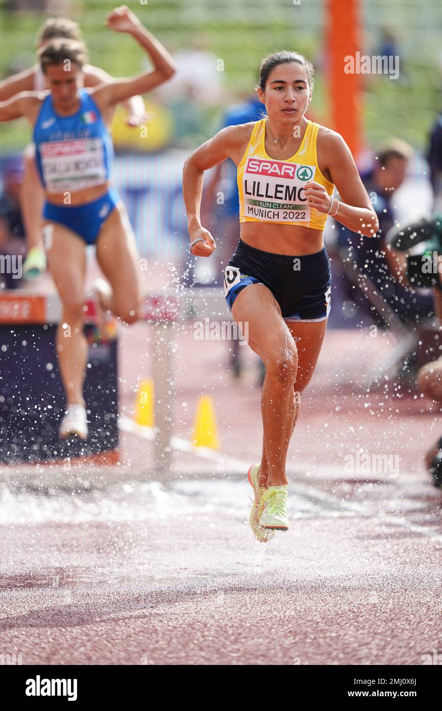 Emilia LILLEMO participating in the 3000m steeplechase of the European ...