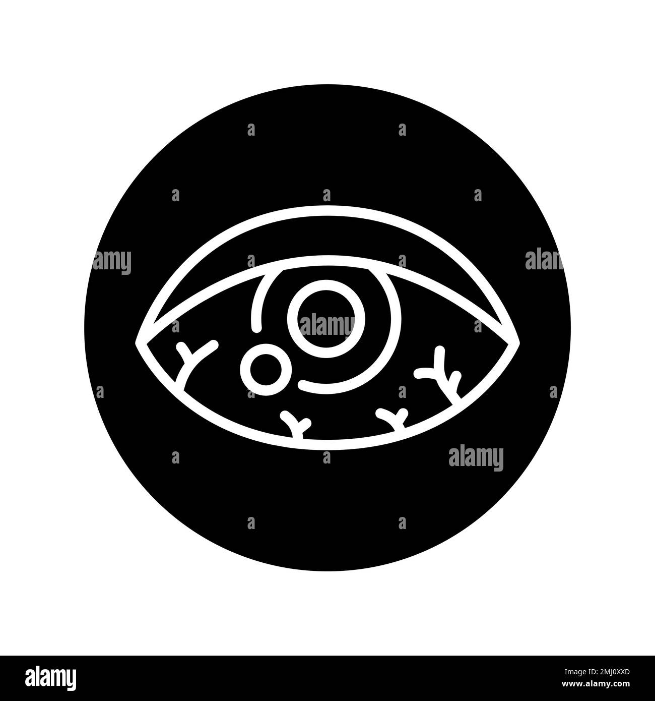 Dry Eye ?olor line icon. Pictogram for web page Stock Vector Image ...
