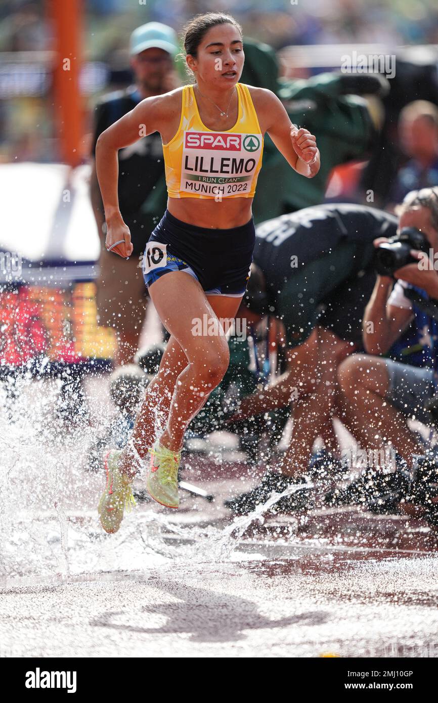 Emilia LILLEMO participating in the 3000m steeplechase of the European ...