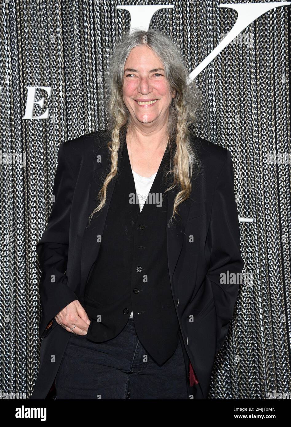 Singer-songwriter Patti Smith attends the premiere of "The King" at SVA ...