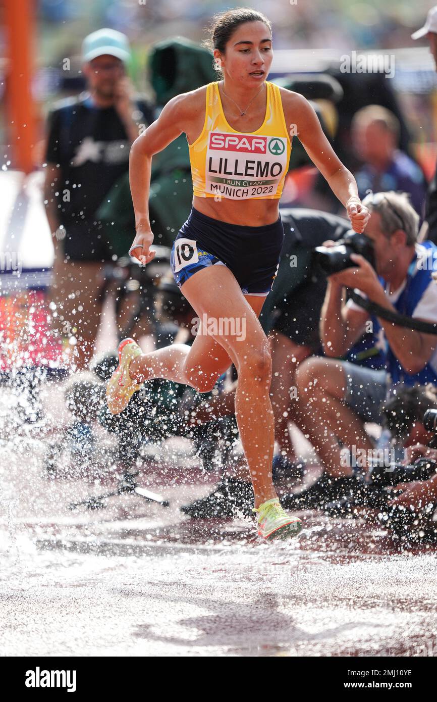 Emilia LILLEMO participating in the 3000m steeplechase of the European ...