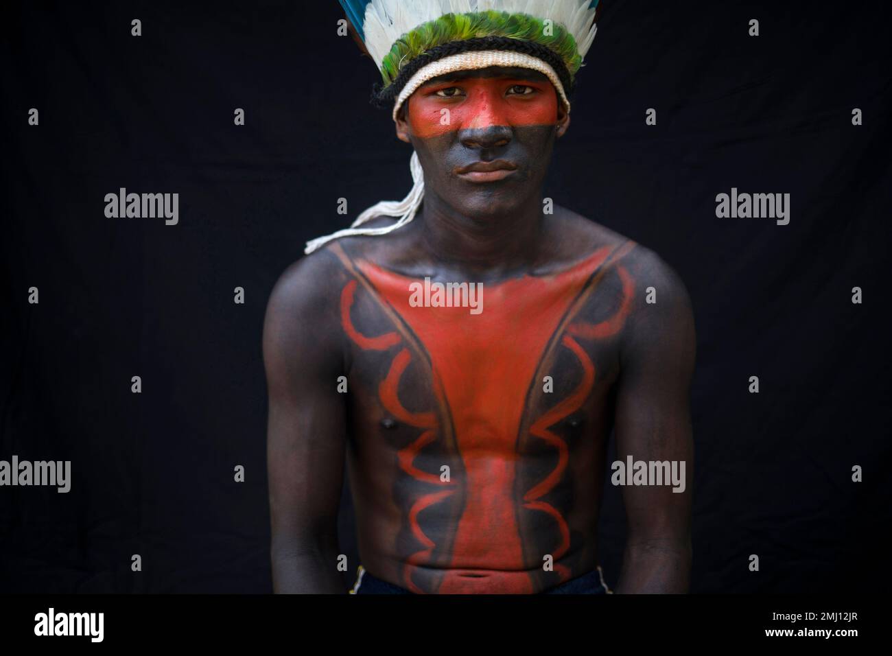 In this Sept. 3, 2019 photo, Gelson Tembe, 21, poses for a portrait ...