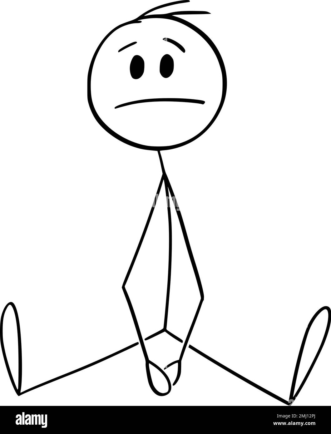 Stressed man sitting Black and White Stock Photos & Images - Alamy