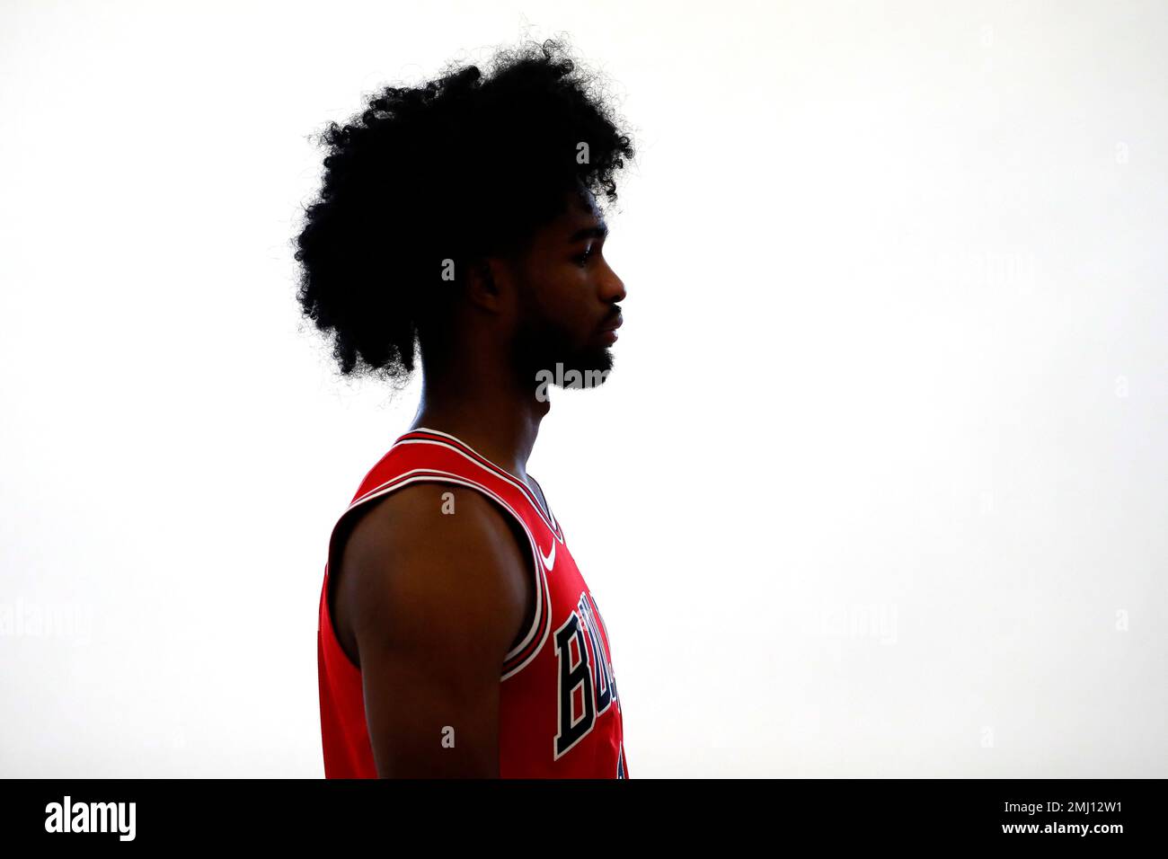 Chicago Bulls guard Coby White poses for a portrait during the NBA ...