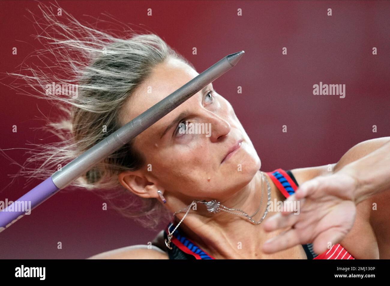 Barbora Špotáková, of the Czech Republic, competes in the women's ...