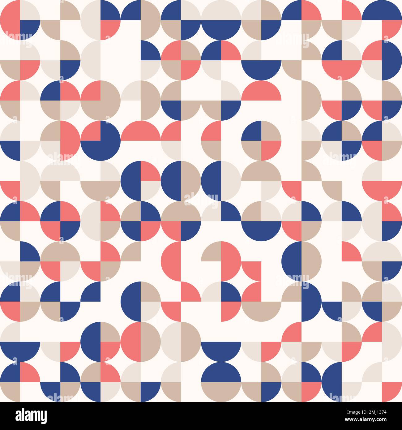 Abstract geometric background, random coloring. Seamless vector pattern ...