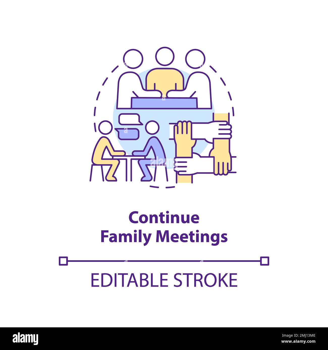 Family teenager talk Stock Vector Images - Alamy