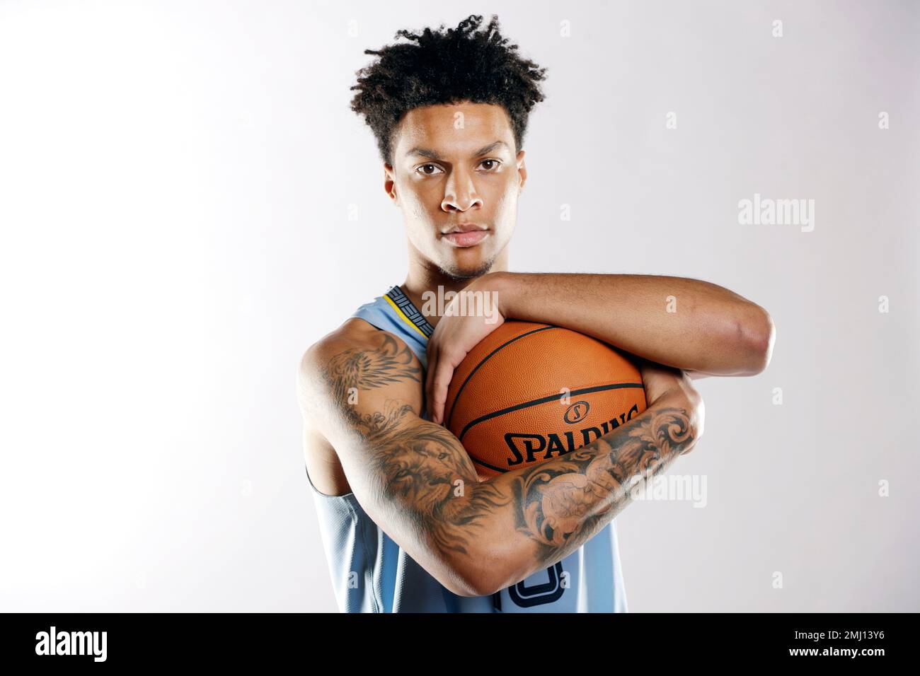 Memphis Grizzlies' Brandon Clarke poses during the team's NBA ...