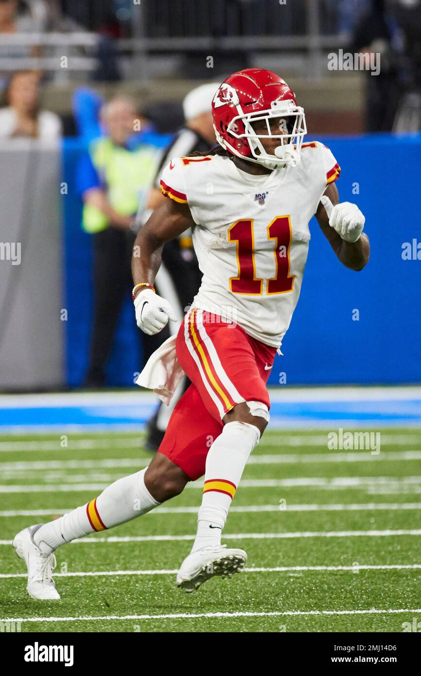 Kansas City Chiefs wide receiver Demarcus Robinson (11) in action ...