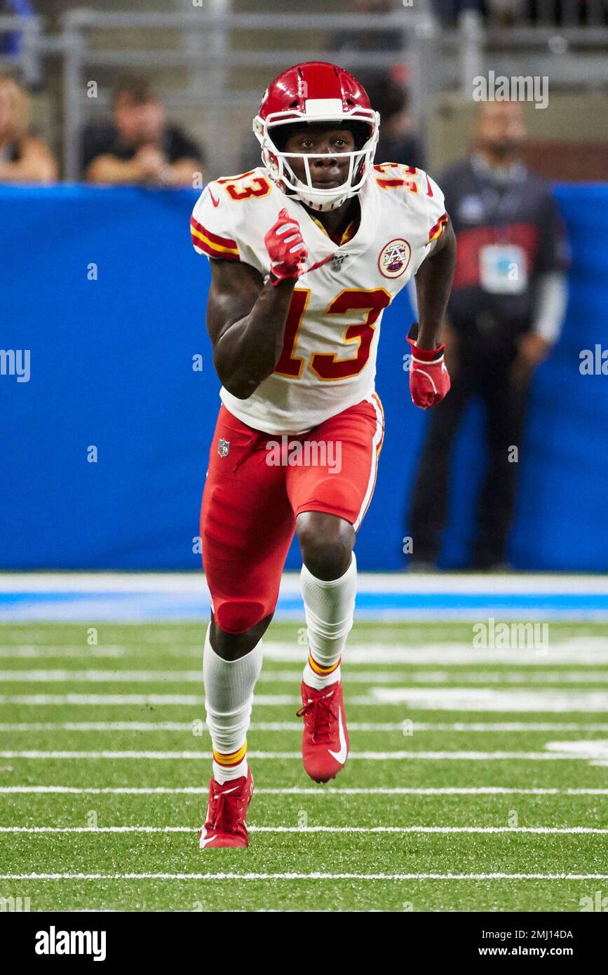 Kansas City Chiefs wide receiver Byron Pringle (13) in action against ...