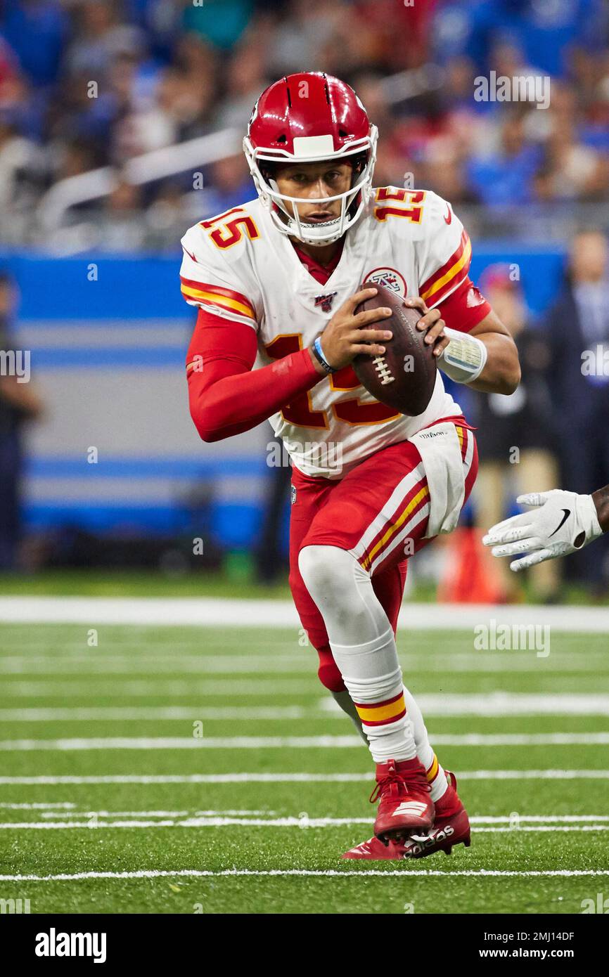Kansas City Chiefs quarterback Patrick Mahomes (15) in action against ...