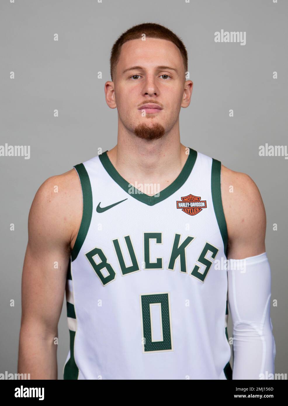 Milwaukee Bucks' Donte DiVincenzo poses for a portrait during the NBA ...