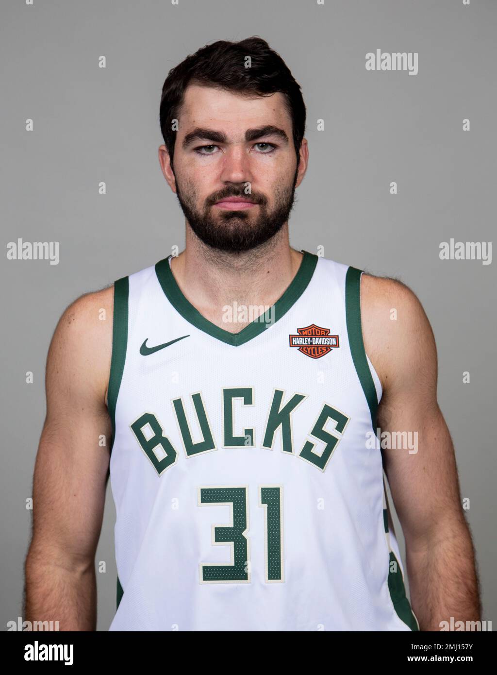 Milwaukee Bucks' Luke Maye poses for a portrait during the NBA ...