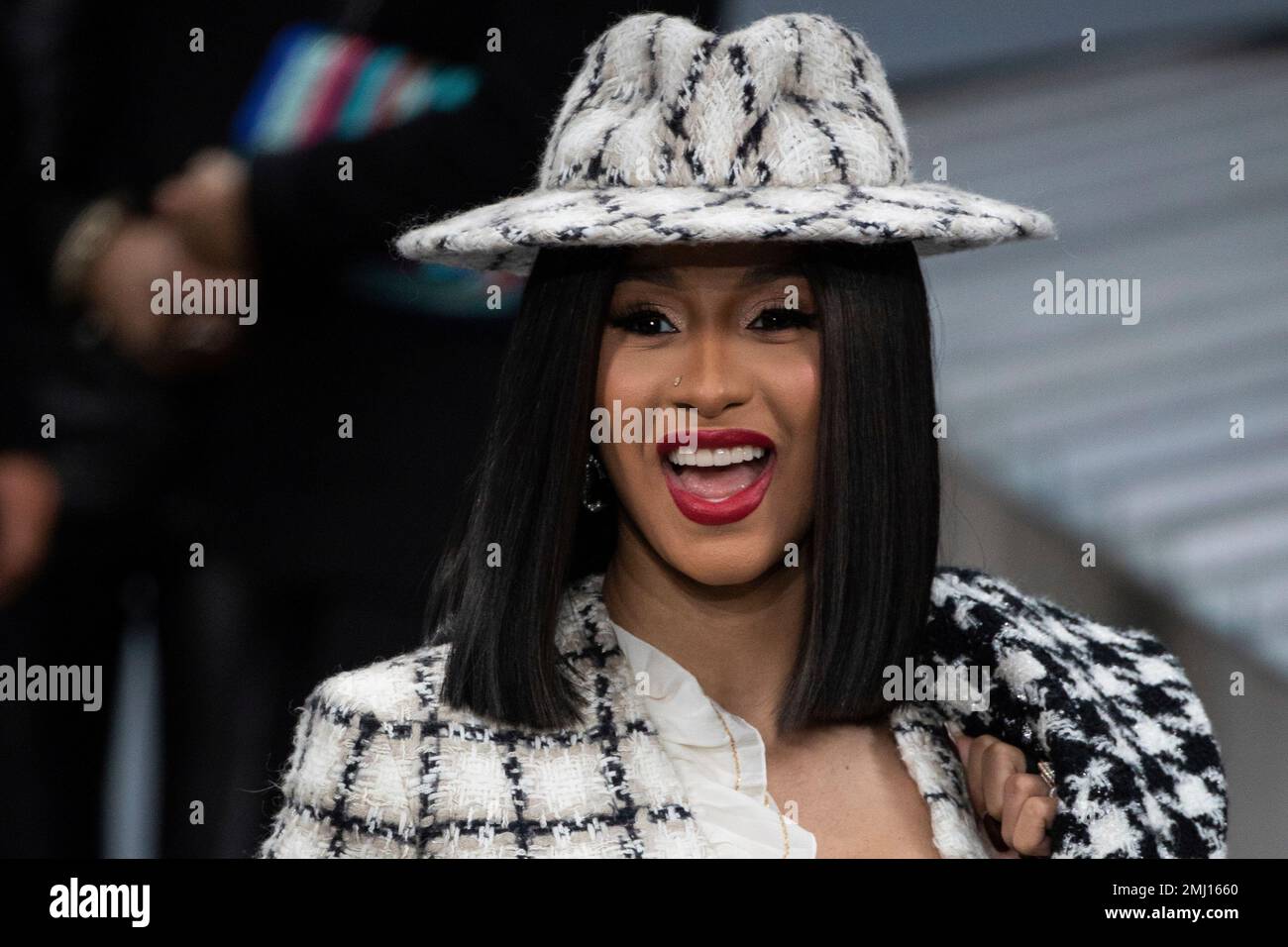 Singer Cardi B attends the Chanel Ready To Wear Spring-Summer 2020 ...