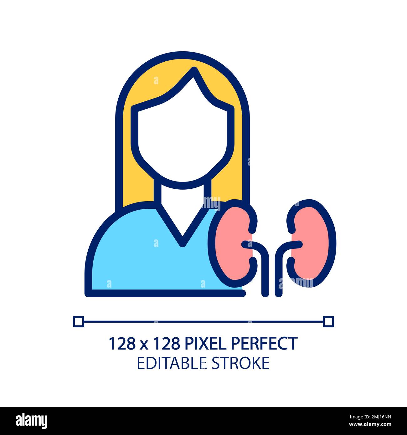 Nephrology pixel perfect RGB color icon Stock Vector Image & Art - Alamy