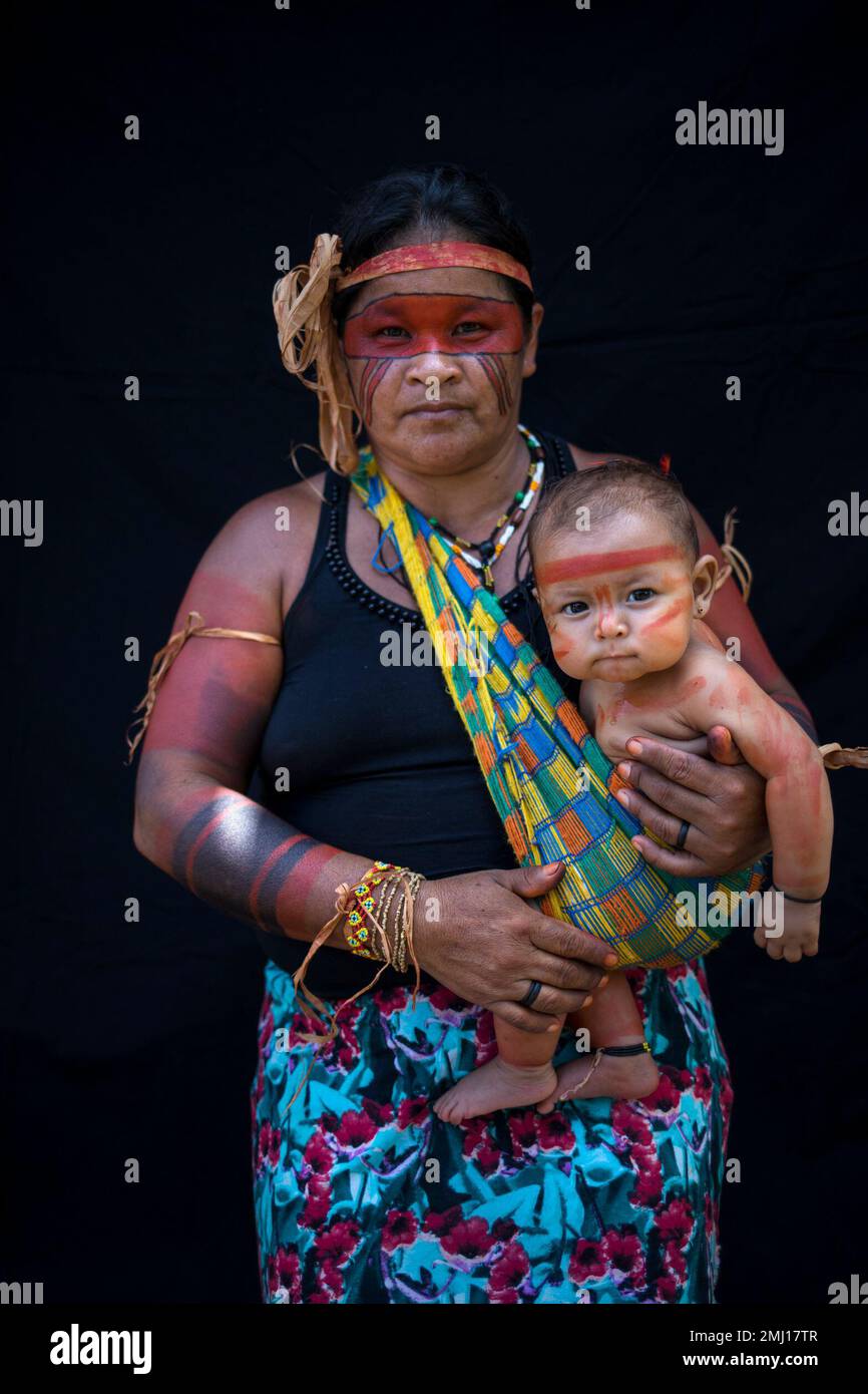 In this Sept. 3, 2019 photo, Uiraputeru Tembe poses for a portrait with ...