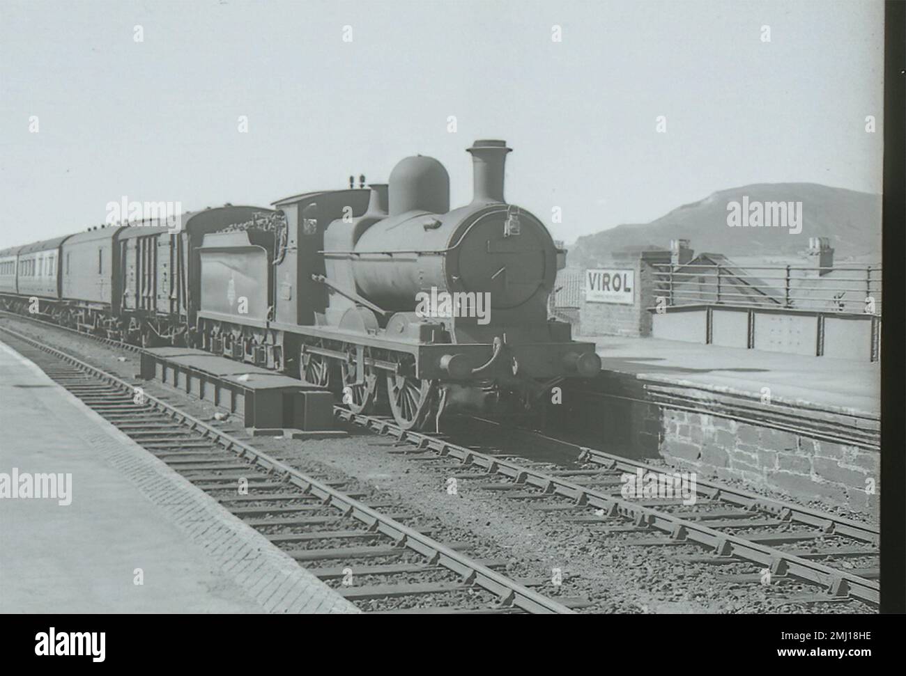 Former Cambrian Railway 0-6-0 No.895 at Towyn in about 1953 Stock Photo ...