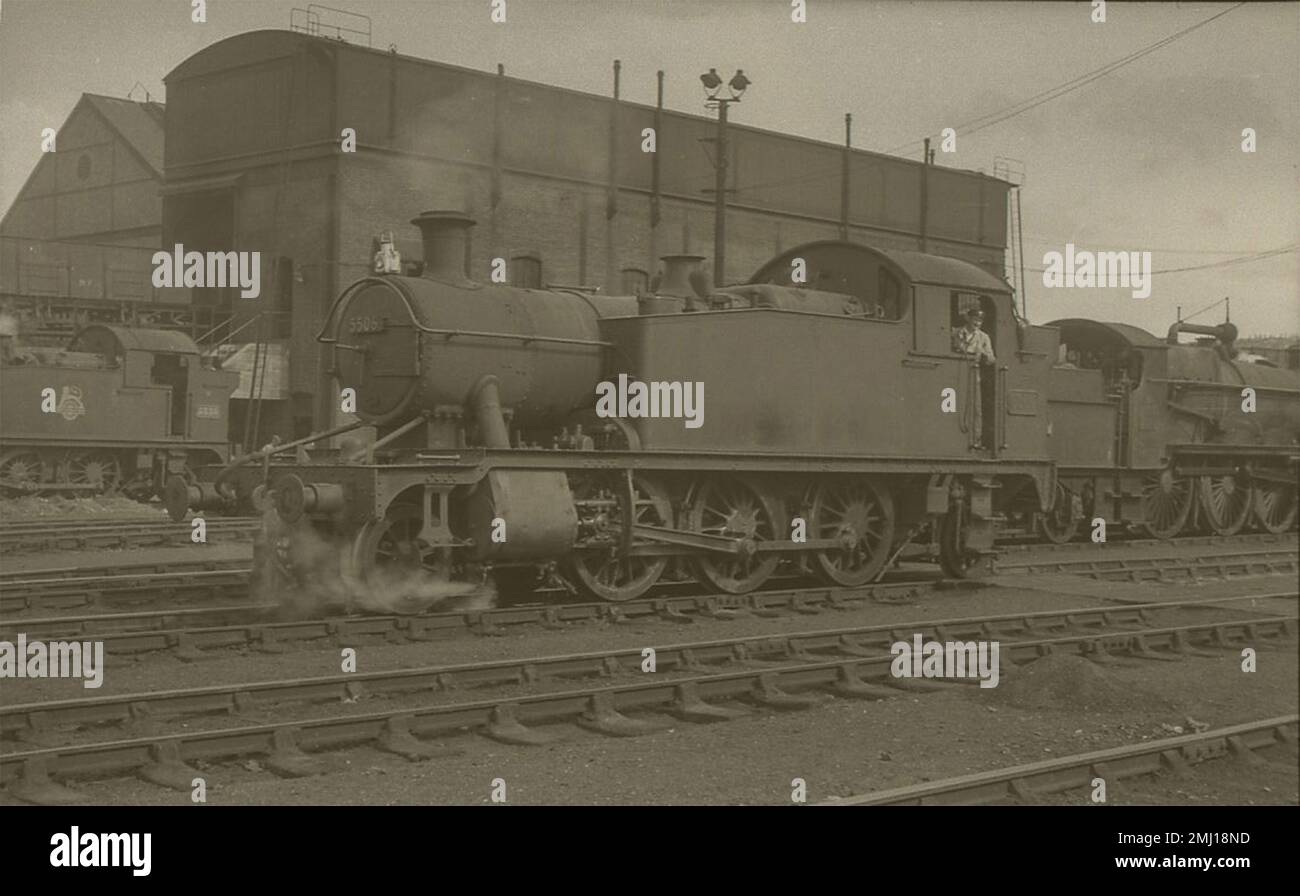 Great Western Railway (GWR) 4575 Class 2-6-2T steam locomotive No.5506 ...
