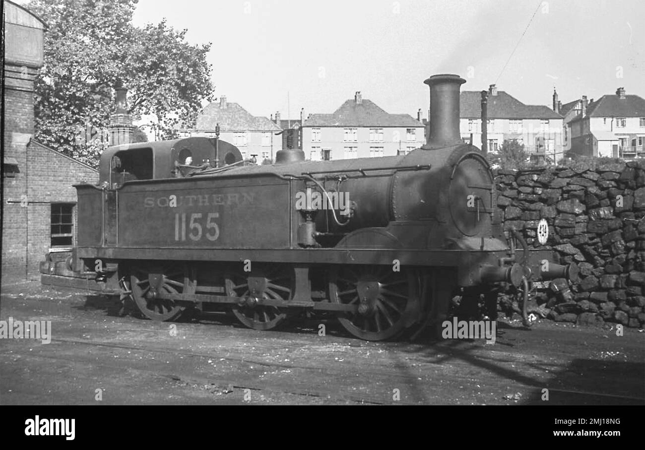 Former SER R Class 0-6-0T locomotive No.155 as Southern Railway 1155 at ...
