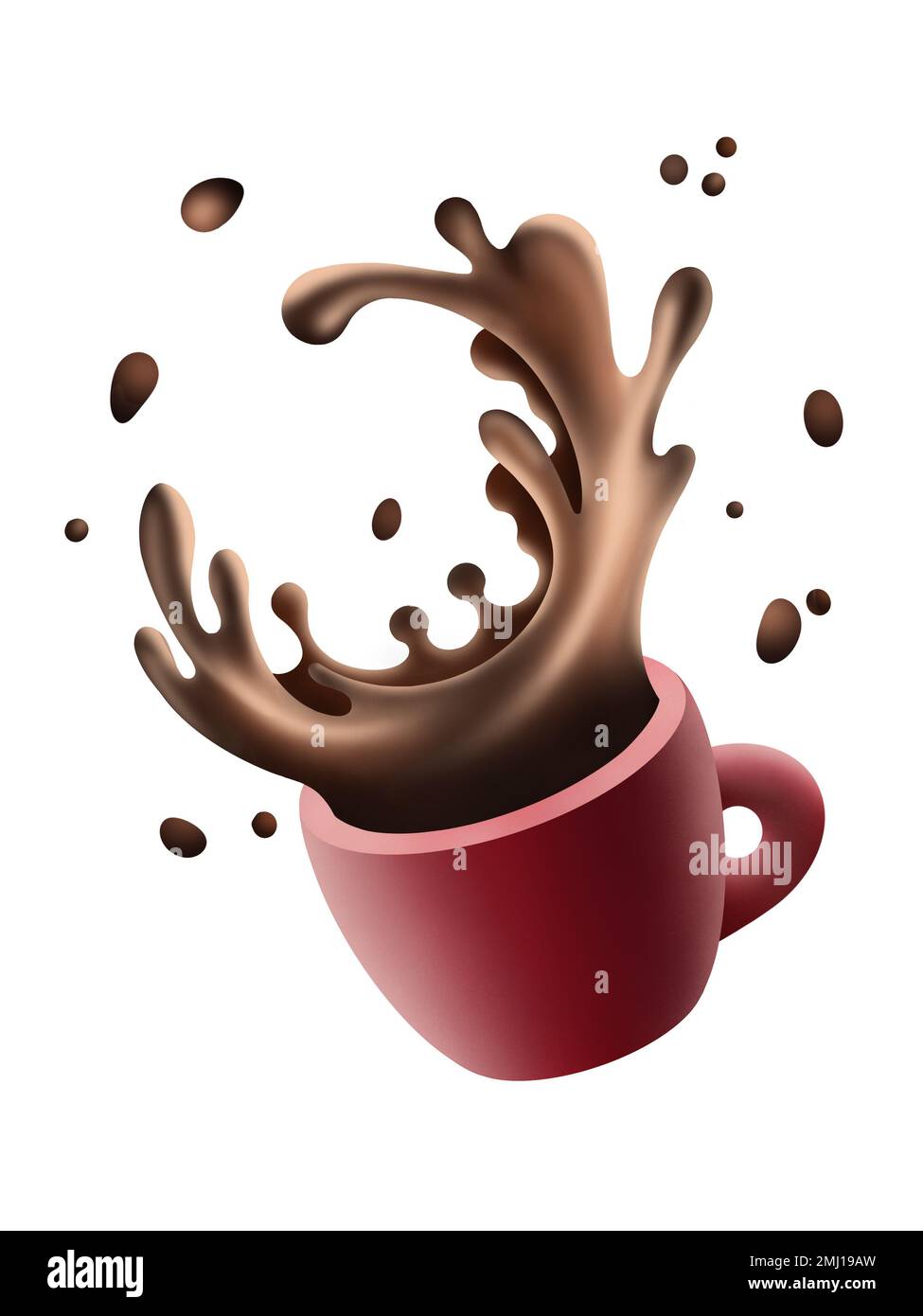 Drops falling in cup coffee hi-res stock photography and images - Alamy