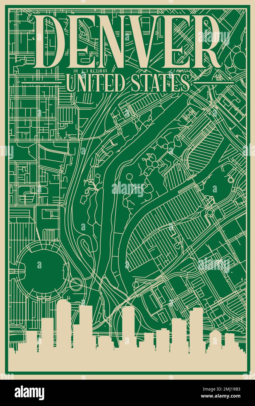 Denver street Stock Vector Images - Alamy
