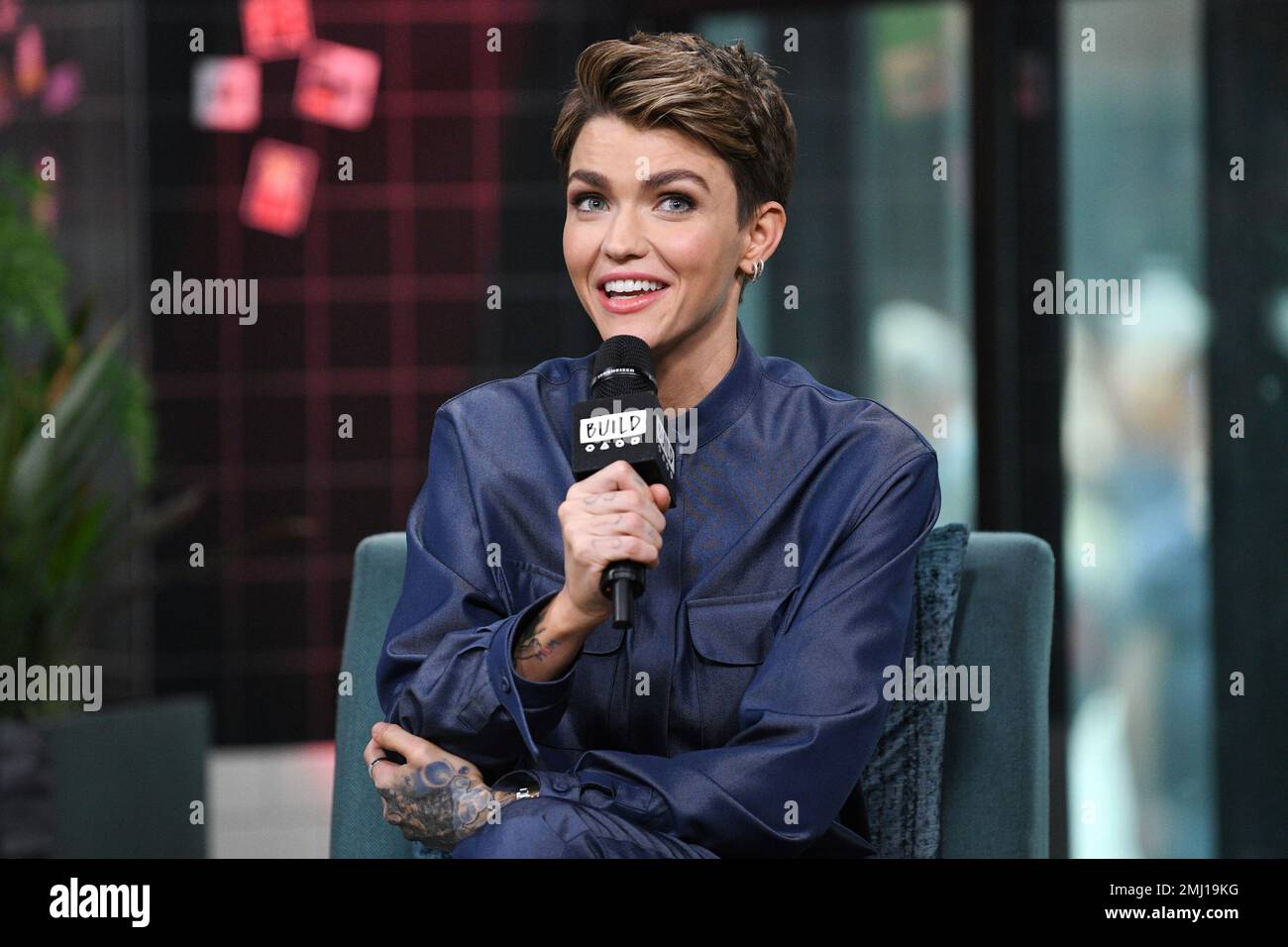 Actress Ruby Rose participates in the BUILD Speaker Series to discuss ...