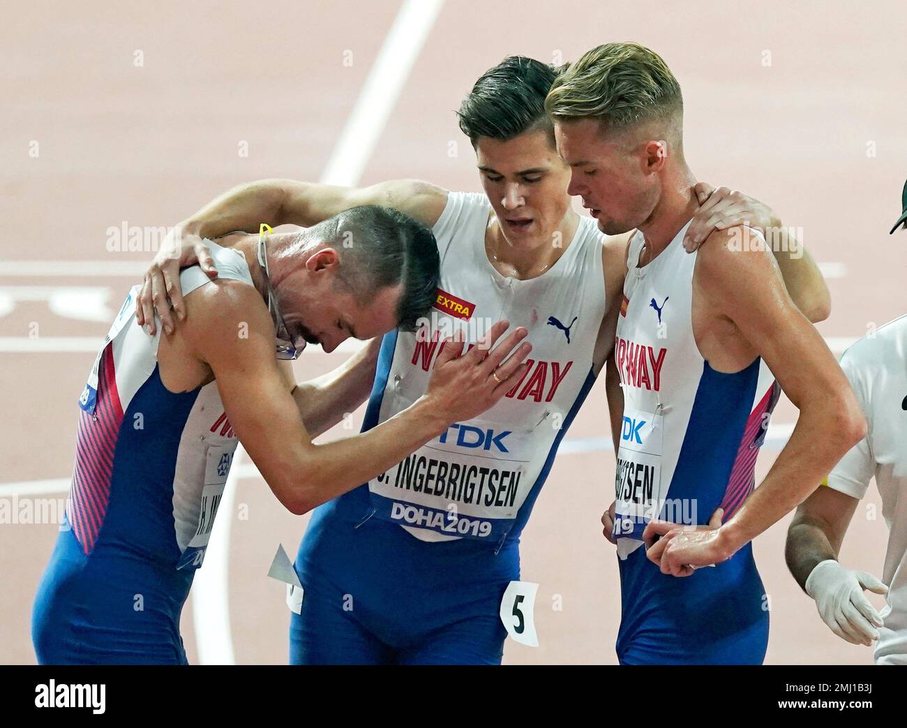 From left, brothers Filip Ingebrigtsen, Jakob Ingebrigtsen, and Henrik ...
