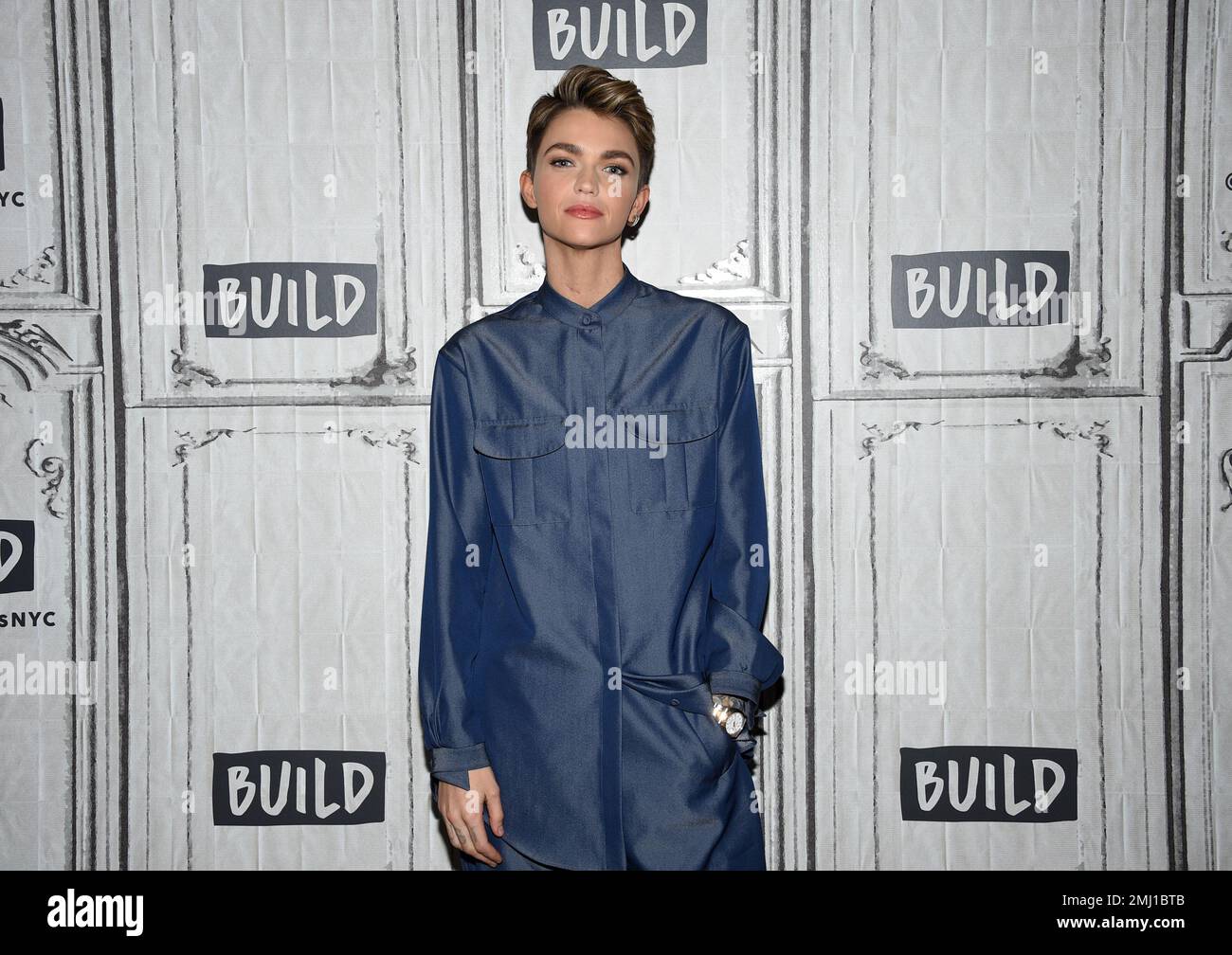 Actress Ruby Rose pose backstage before the BUILD Speaker Series to ...