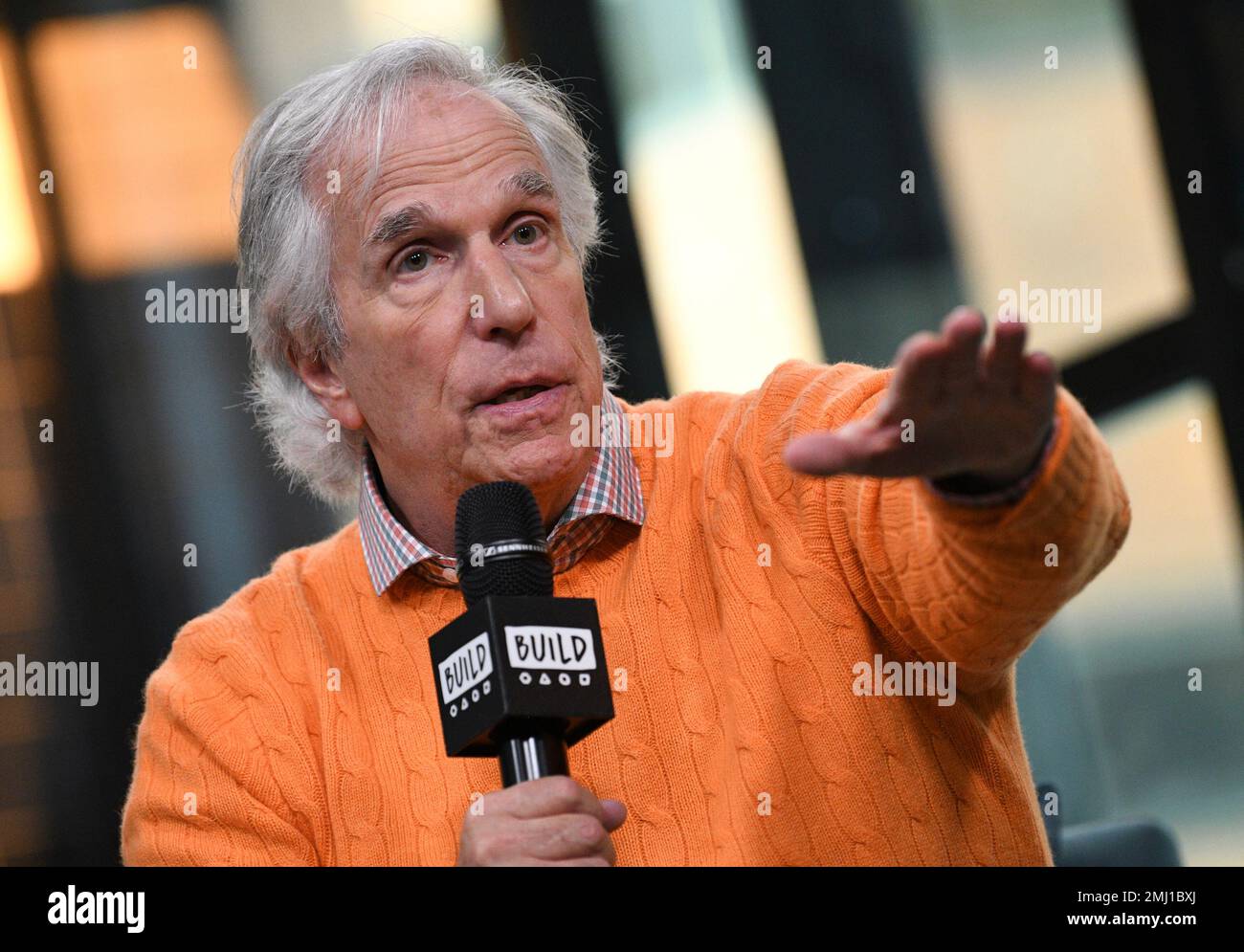 Actor Henry Winkler speaks during a BUILD Speaker Series to discuss his ...