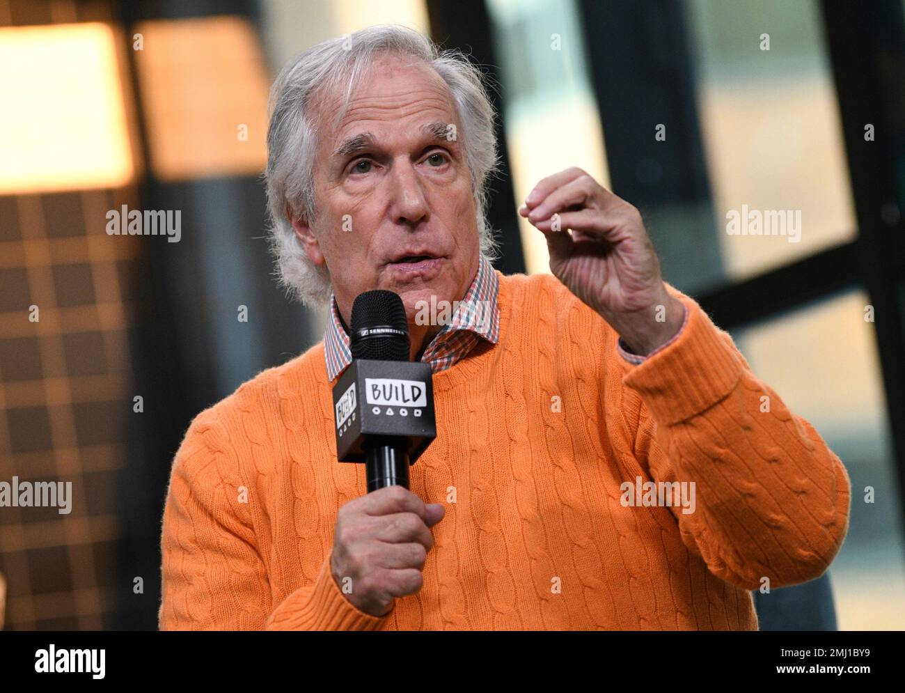Actor Henry Winkler speaks during a BUILD Speaker Series to discuss his ...