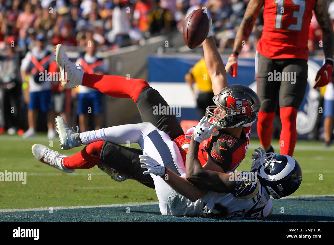 Tampa Bay Buccaneers tight end Cameron Brate celebrates after scoring ...