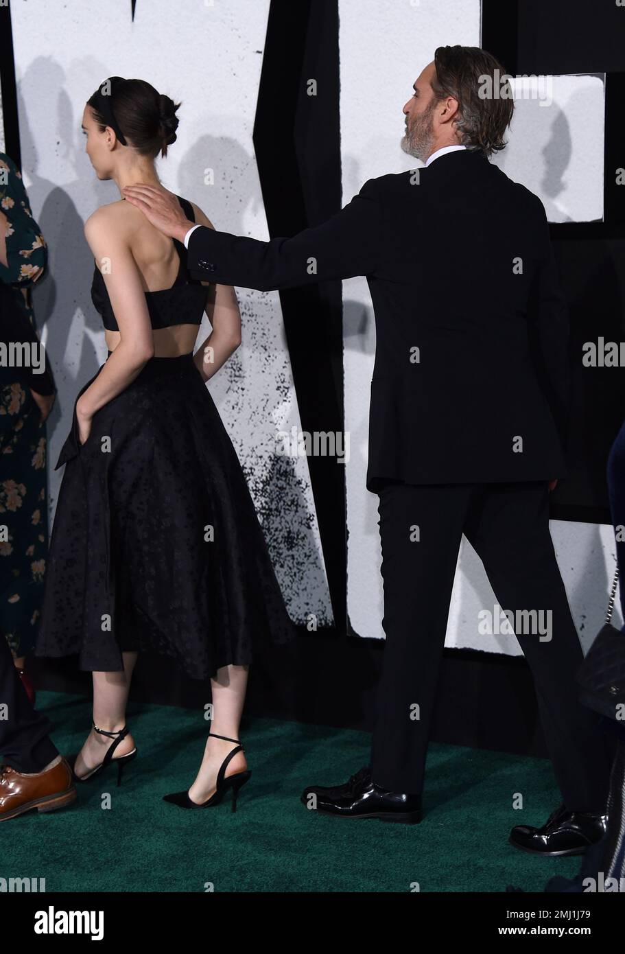 Joaquin Phoenix and Rooney Mara arrive at the Los Angeles premiere of ...