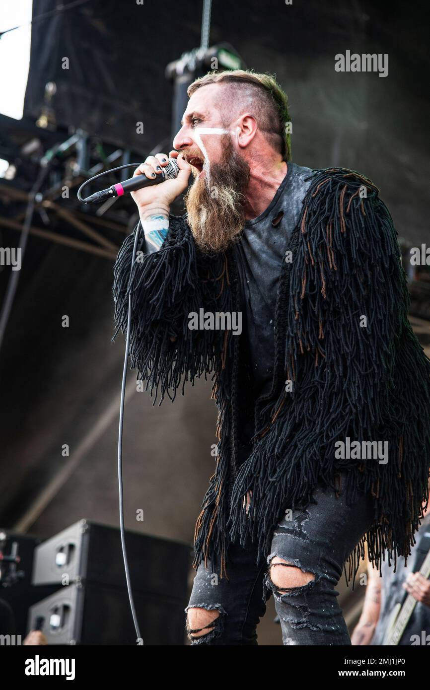 Joe Cotela of Ded performs during Louder Than Life at Highland Festival ...