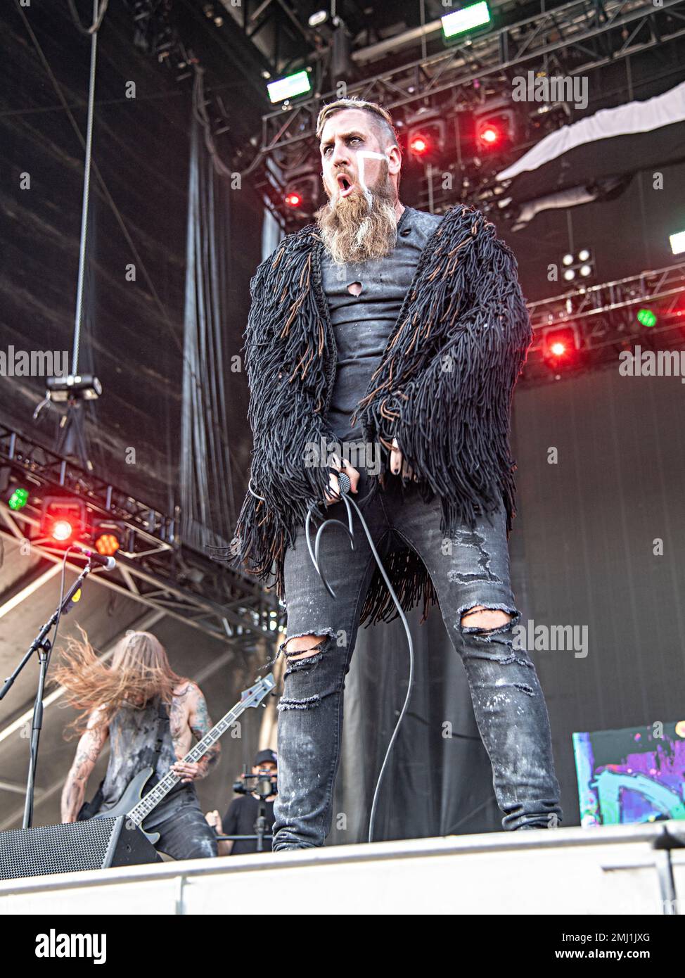 Joe Cotela of Ded performs during Louder Than Life at Highland Festival ...
