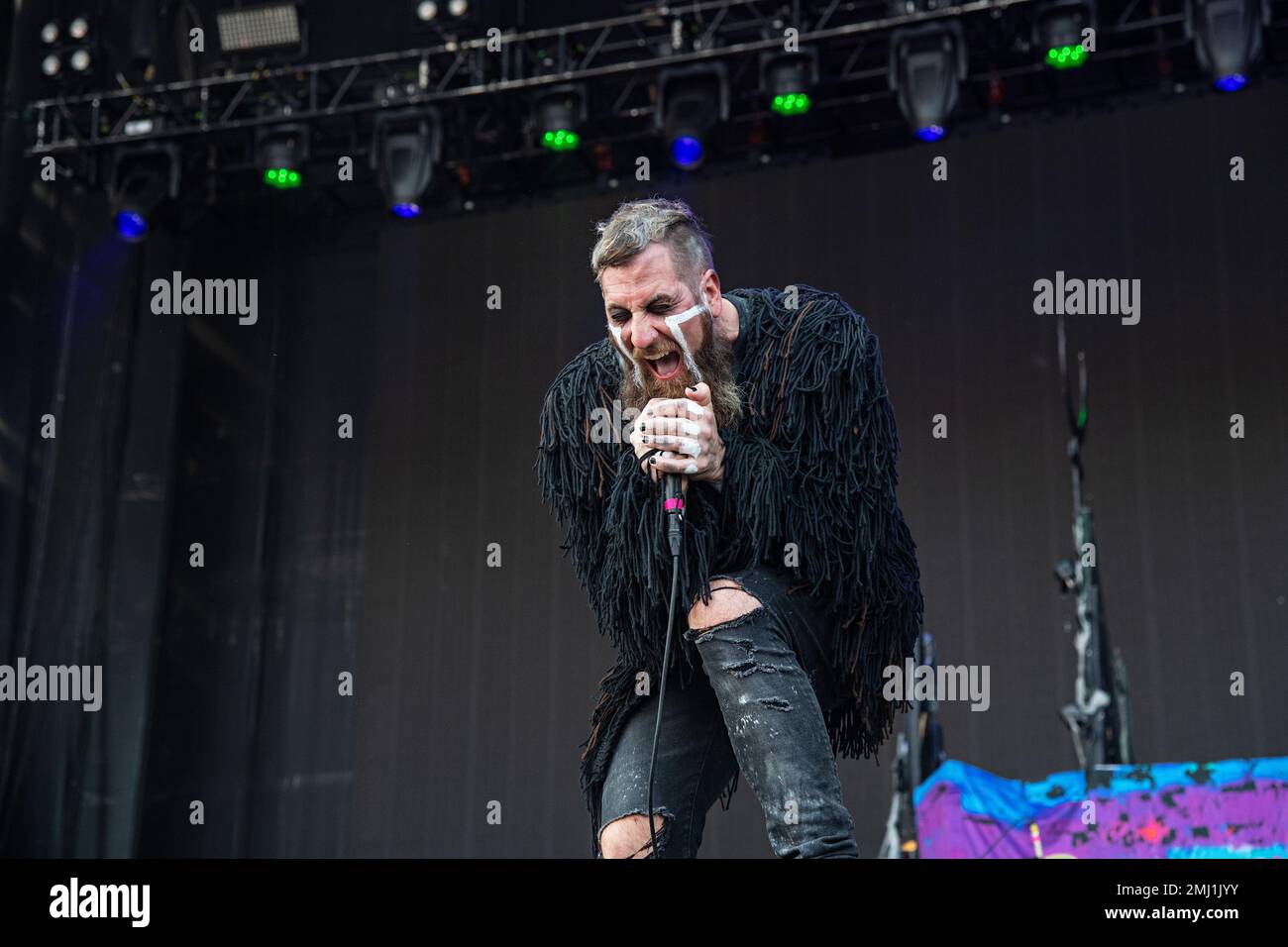 Joe Cotela of Ded performs during Louder Than Life at Highland Festival ...