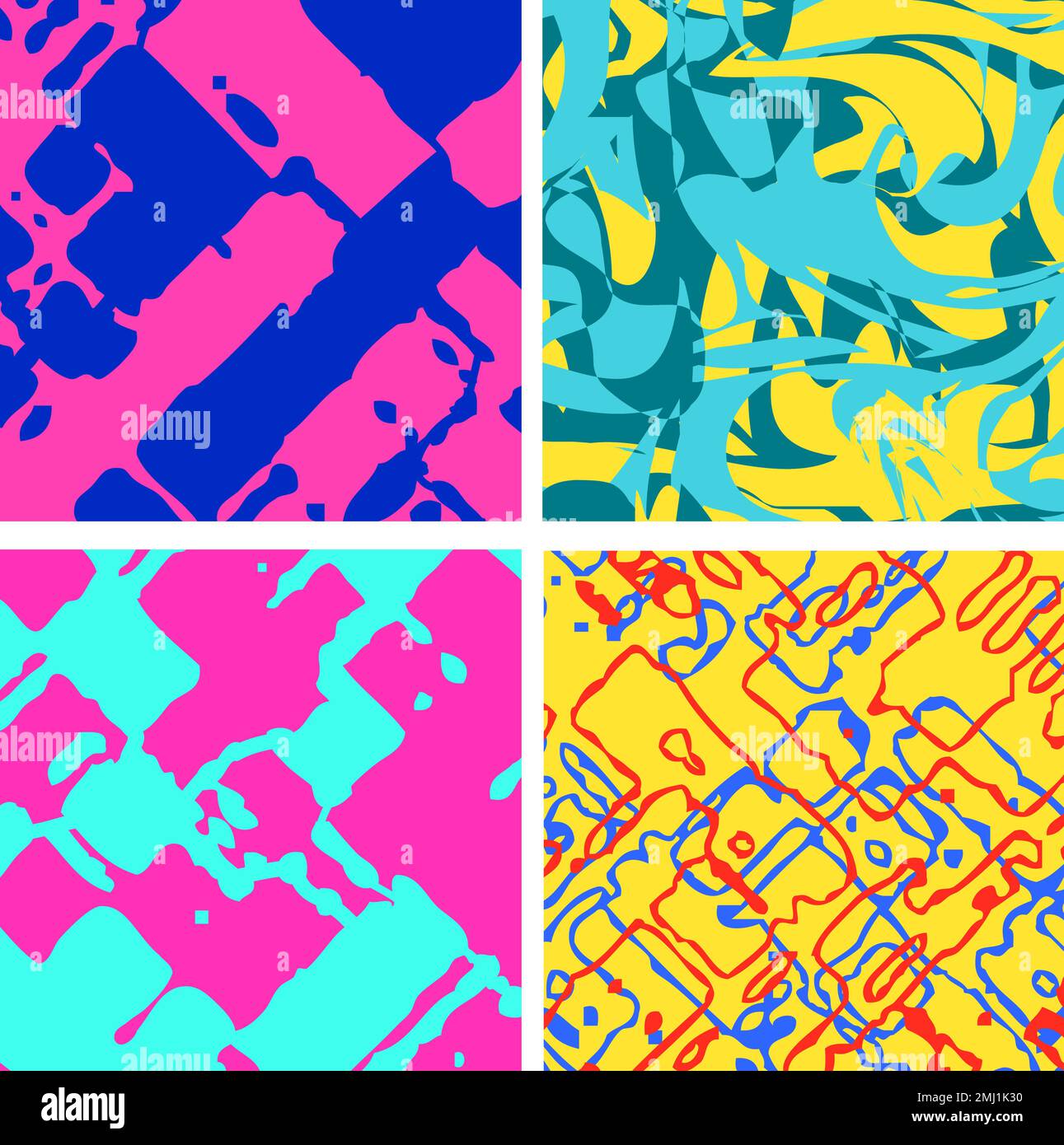 Simple background set collection of pop Art patterns for decoration ...