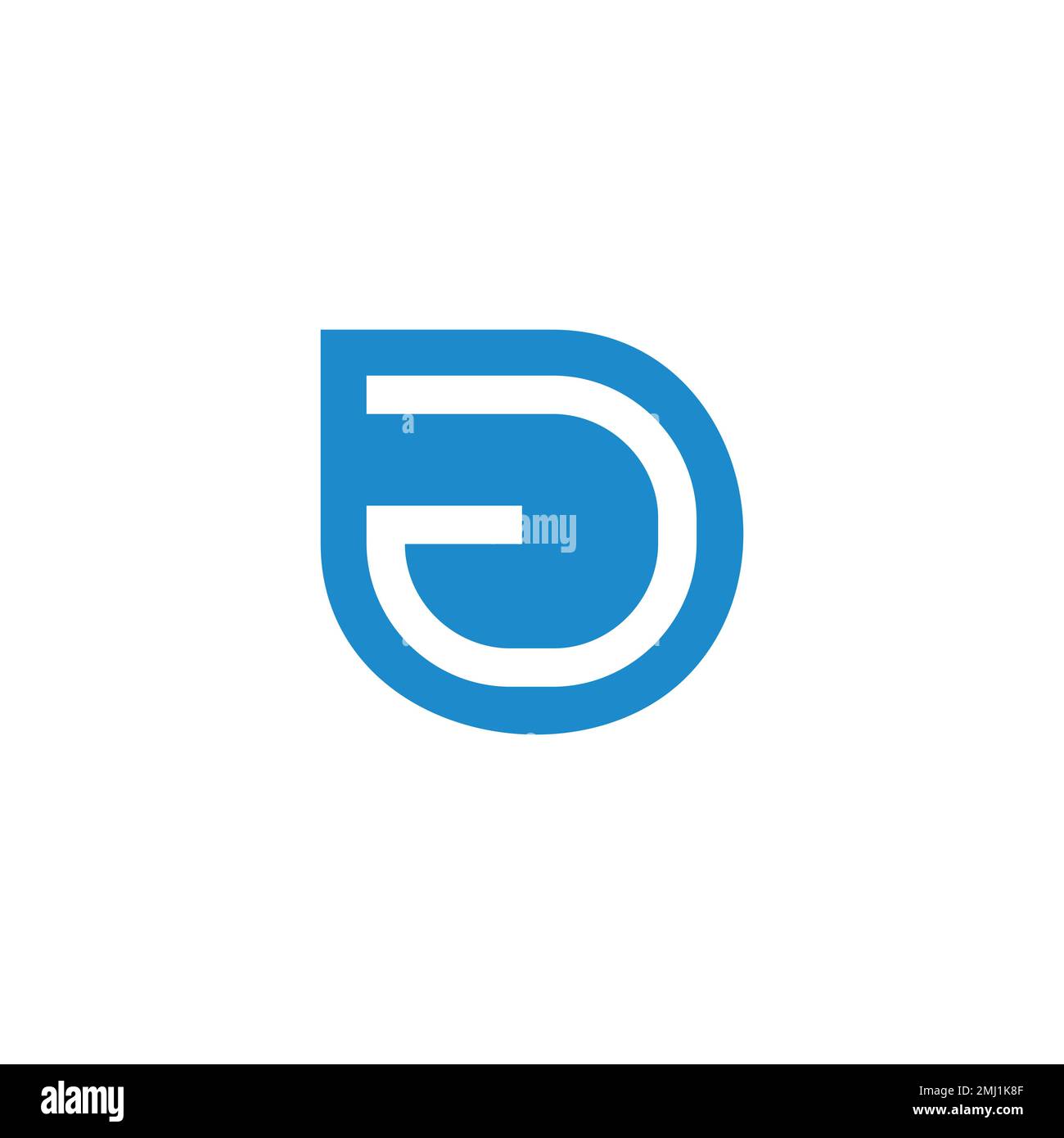 letter g d blue water simple geometric logo vector Stock Vector Image ...