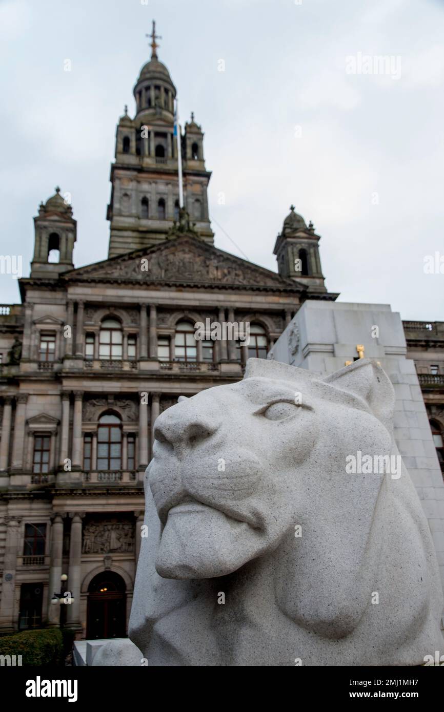 Glasgow George Square SNP Green Road ROT 2023 Stock Photo - Alamy