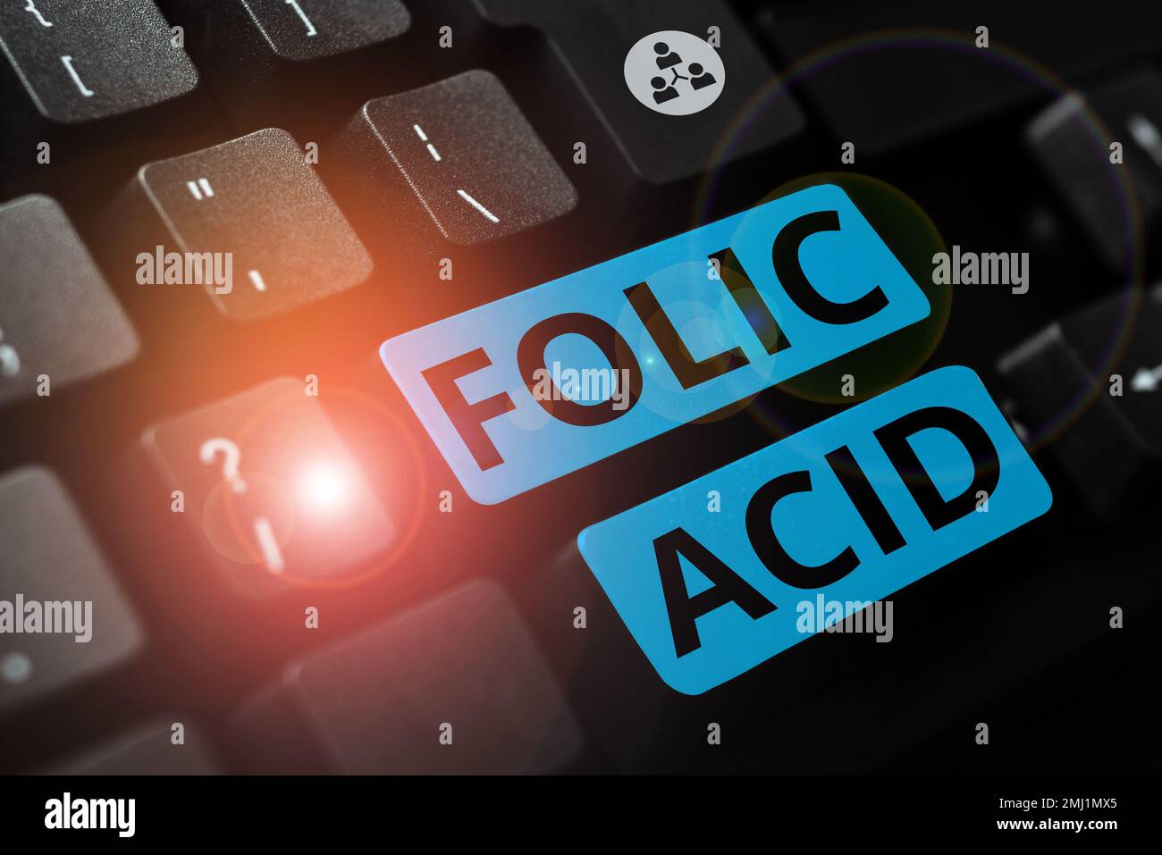 Conceptual display Folic Acid, Business showcase Vitamin required for ...
