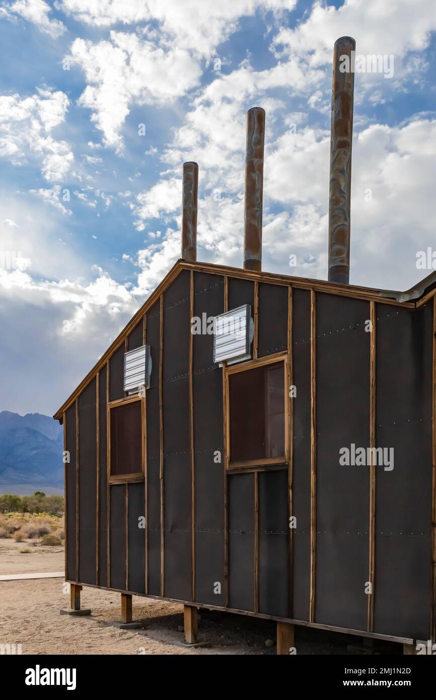 Mess hall at Manzanar National Historic Site, Owens Valley, California ...