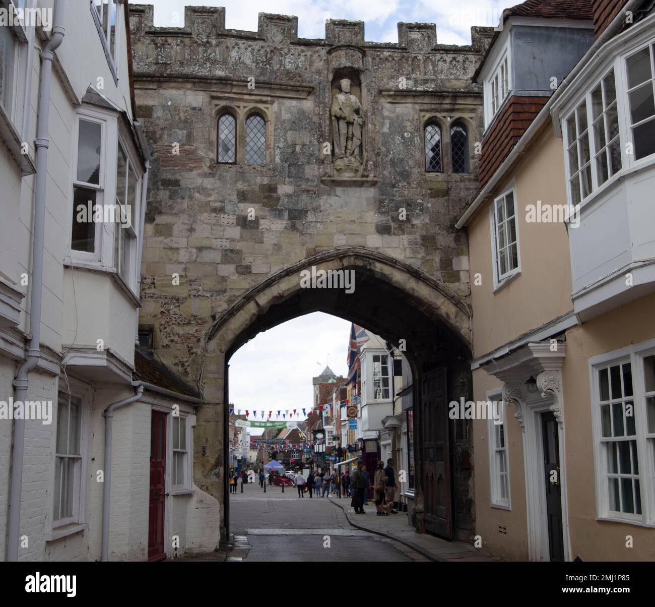Salisbury medieval wall Stock Photo - Alamy