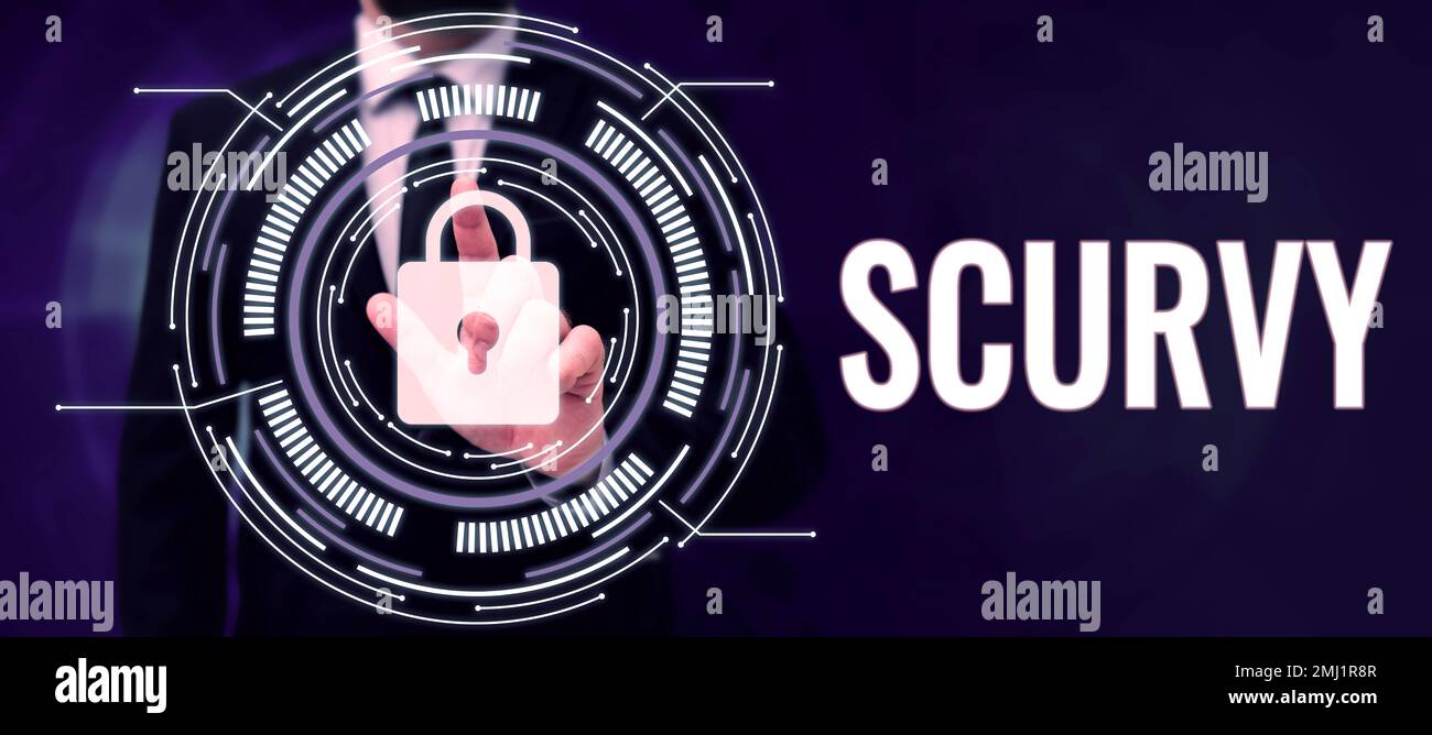 Conceptual caption Scurvy, Business approach disease caused by a lack ...