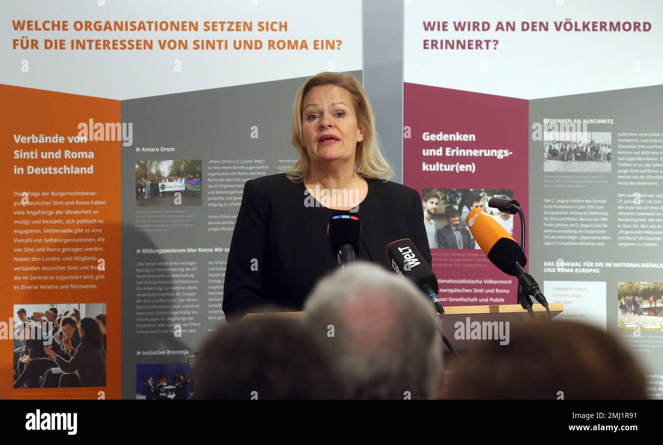 27 January 2023, Berlin: Nancy Faeser (SPD), Federal Minister of the ...