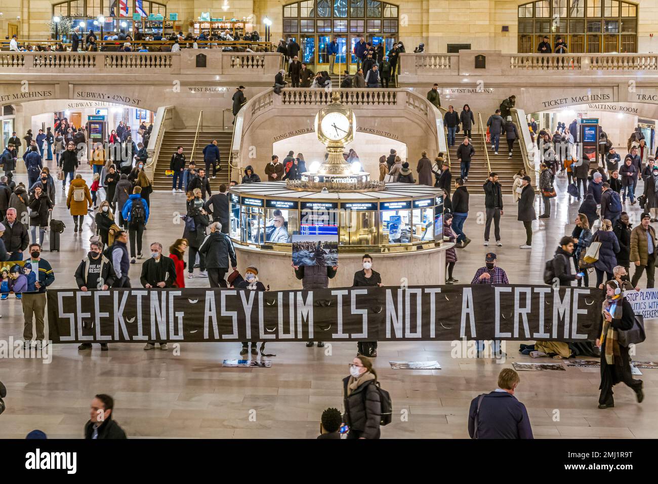 Members of the activist group Rise and Resist gathered on January 26 ...
